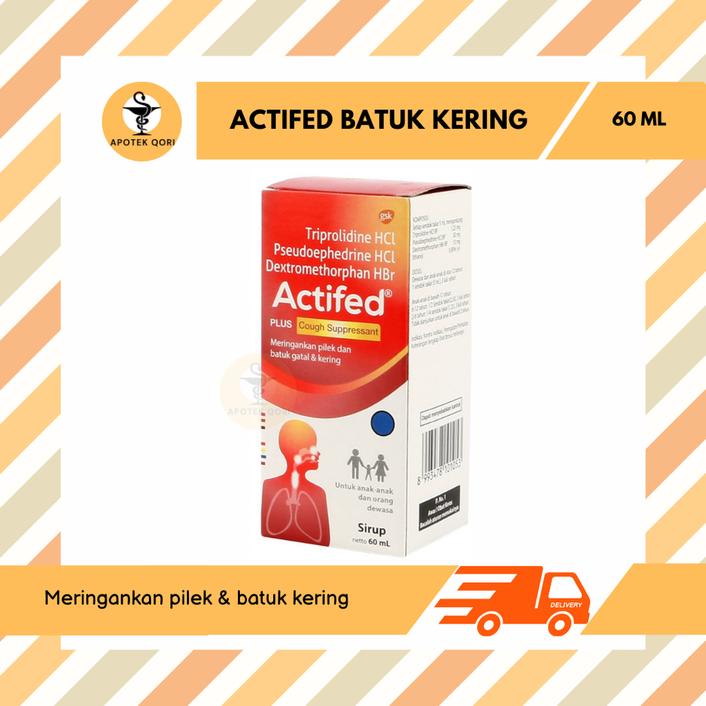Jual ACTIFED FLU BATUK KERING 60 ML/ACTIFED MERAH | Shopee Indonesia