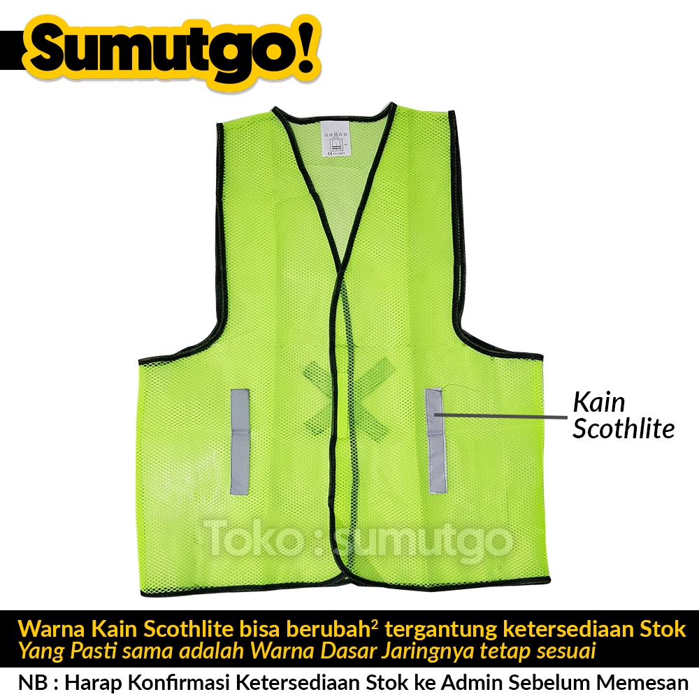 Jual Rompi Proyek Jaring Murah Scothlite Warna Hijau Stabilo / Safety ...