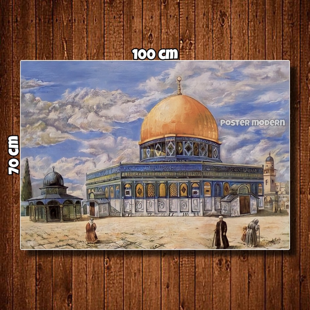 Jual Lukisan Cetak Poster Masjid Al aqsa Palestina Ukuran Big Jumbo ...
