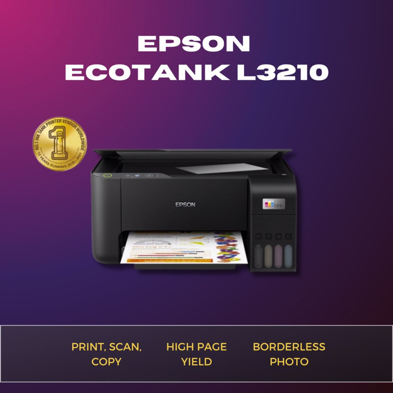 Jual Epson Printer L3210 / Pengganti L3110 Multifungsi (Print Scan Copy) Printer Ecotank Printer ...