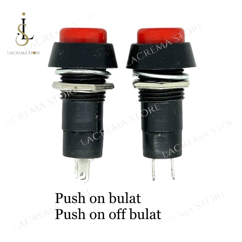 Jual SAKLAR PUSH ON BULAT PUSH ON OFF BULAT SWITCH ON KOTAK SWITCH ON ...