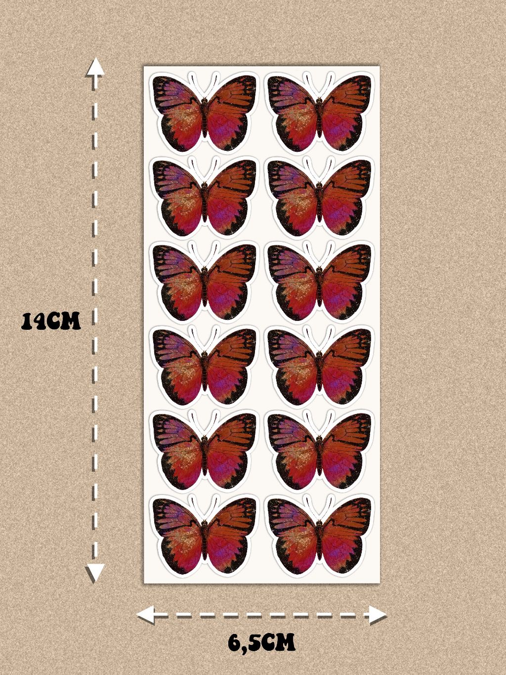 Jual Buterfly Deco Sticker Set - Mini Stiker Buku Jurnal Harian ...
