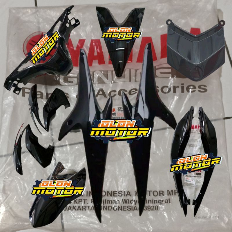 Jual PAKET BODY HALUS FULL SET AEROX 155 OLD HITAM METALIK ORIGINAL ...
