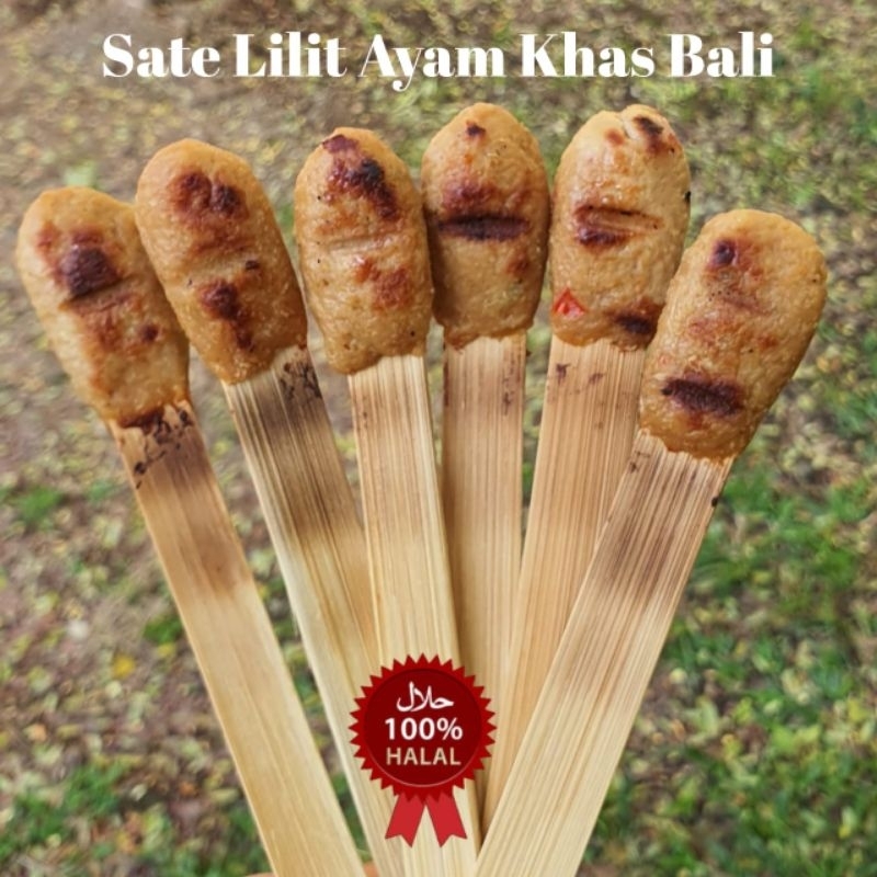 Jual sate lilit ayam khas bali frozen halalan thoyiban 12 tusuk oleh2 ...