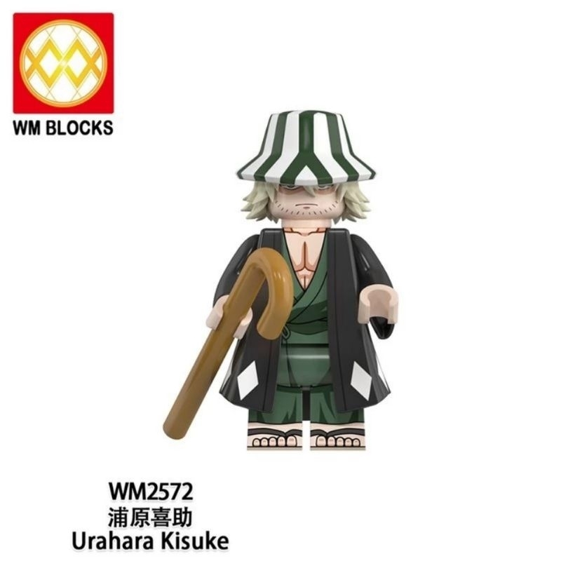 Jual Mini Action Figure Urahara Kisuke Anime Bleach Brick Mainan Balok ...