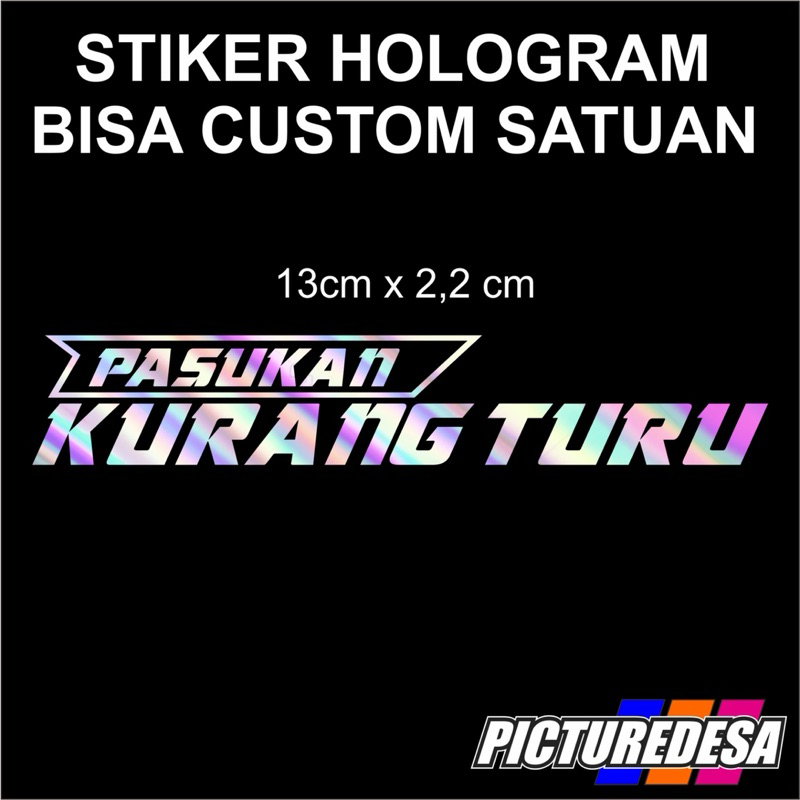 Jual STIKER HOLOGRAM PASUKAN KURANG TURU | STICKER MOTOR | Shopee Indonesia Jual STIKER HOLOGRAM PASUKAN KURANG TURU | STICKER MOTOR | Shopee Indonesia