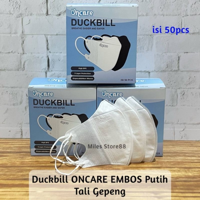 Jual Masker Duckbill Facemask ONCR isi 50pcs Dewasa Earloop Bergaris ...