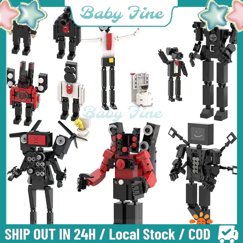 Jual Ready Stock Skibidi toilet Building Blocks Titan Model robot ...