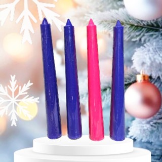 Jual Lilin Adven - lilin Advent - Lilin Ungu 3 pink 1 -Lilin stearin ...