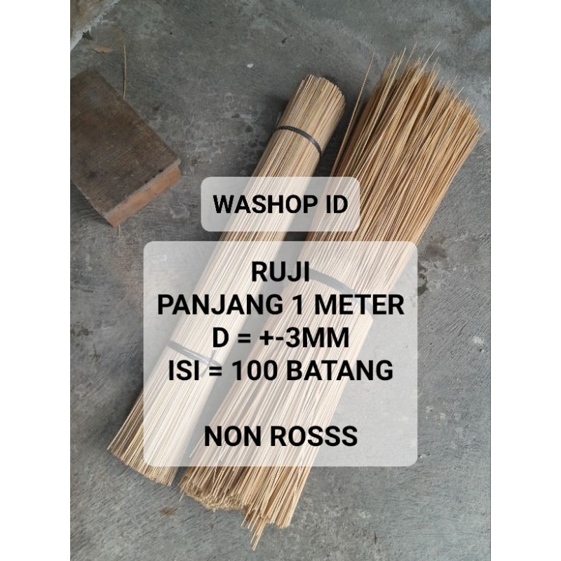 Jual Ruji 1 meter Jeruji sangkar murai lidi bambu 3mm NON ROS 100 ...