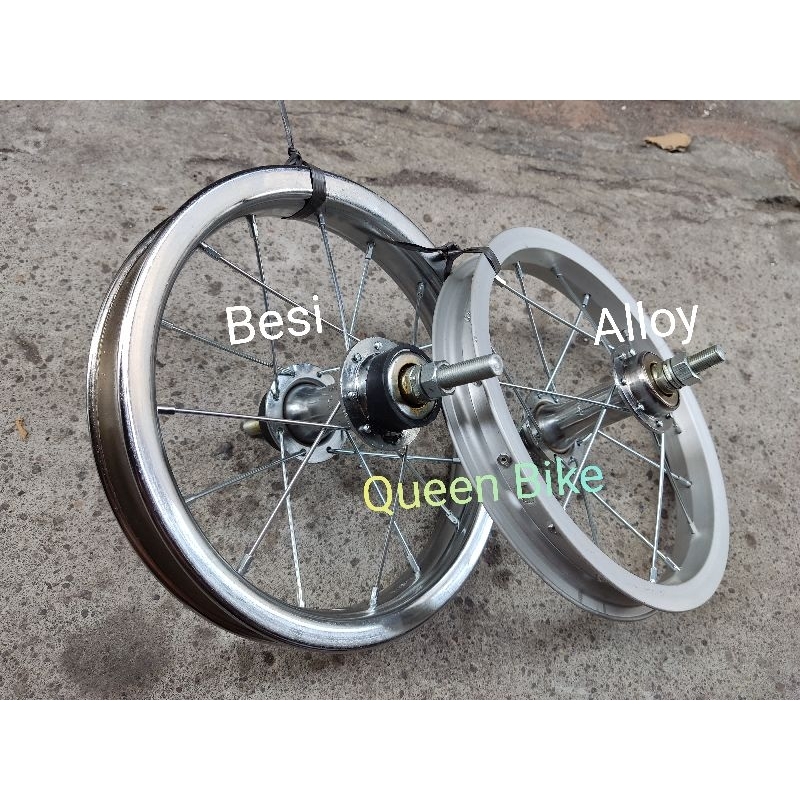 Jual Rim Velg Peleng Roda Alloy / Besi Sepeda 12 Bmx Mini Ctb Komplit ...