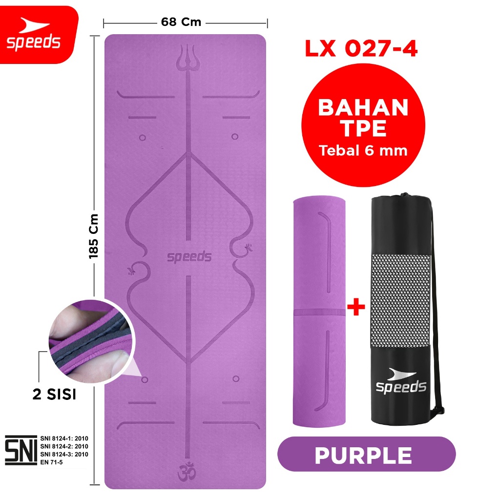 Jual SPEEDS Matras Yoga Tebal 8mm Mat Karpet Matras Olahraga Yoga Mat ...