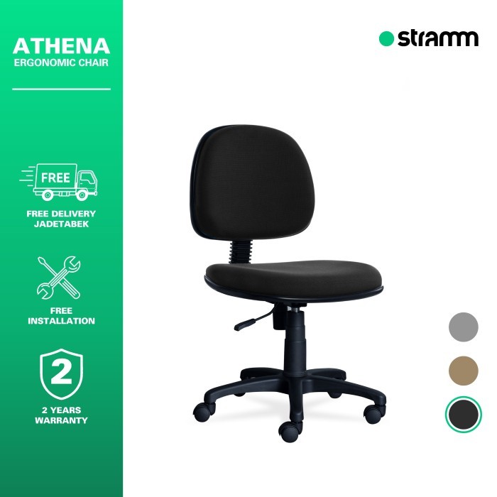 Jual Kursi Kantor Ergonomis Stramm Athena | Shopee Indonesia