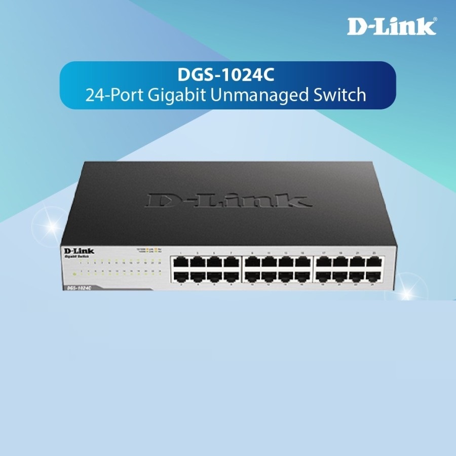 Jual D-LINK DGS-1024D Switch 24 Port Gigabit Metal Rackmount DGS1024C ...