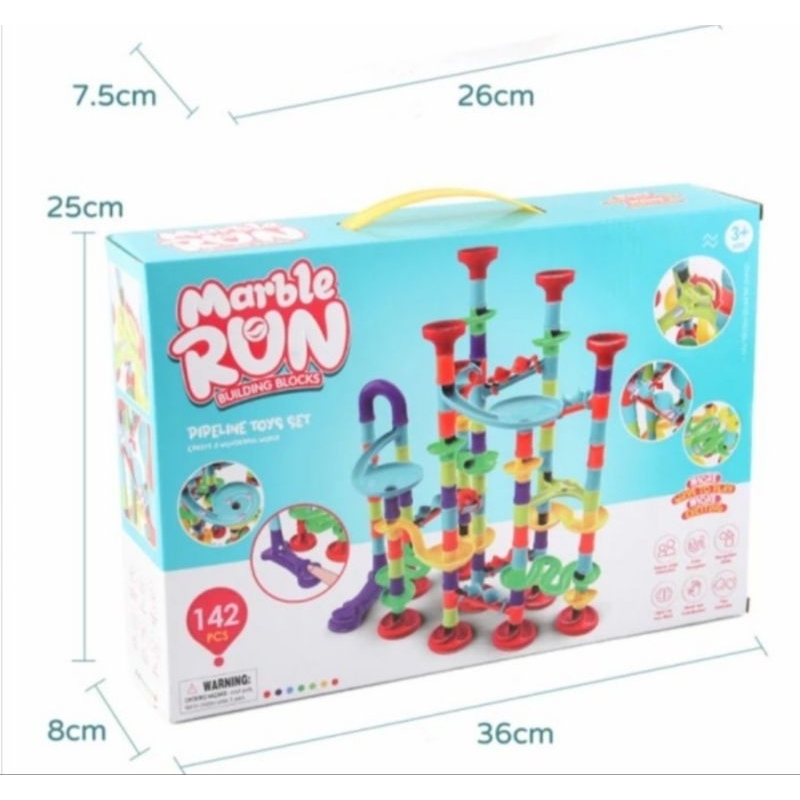 Jual MAINNAN EDUKASI MARBLE RUN RACES 142 PCS | Shopee Indonesia