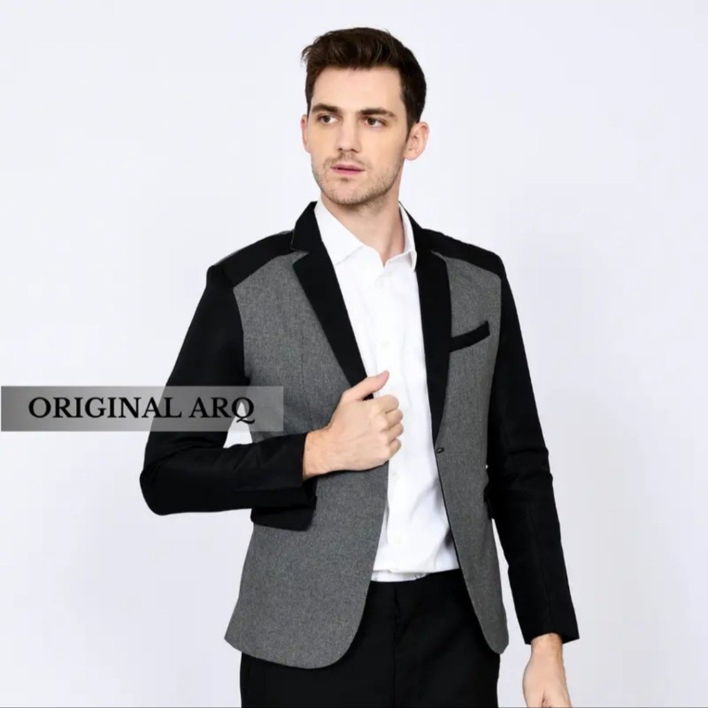 Jual Jas Cowok Casual Slimfit/ Blazer Kekinian Pria Korea/ Jas Santai ...