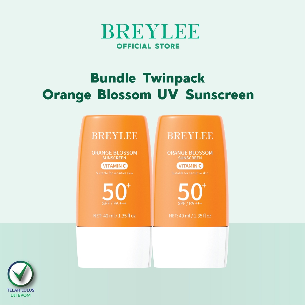 Jual BREYLEE Sunscreen Bundle Twinpack Orange Blossom UV Sunscreen (2 ...