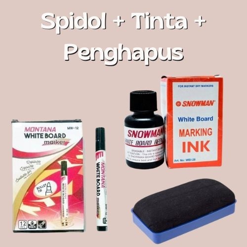 Jual Refil Tinta / 1 Pak Spidol / Penghapus Papan Tulis | Shopee Indonesia