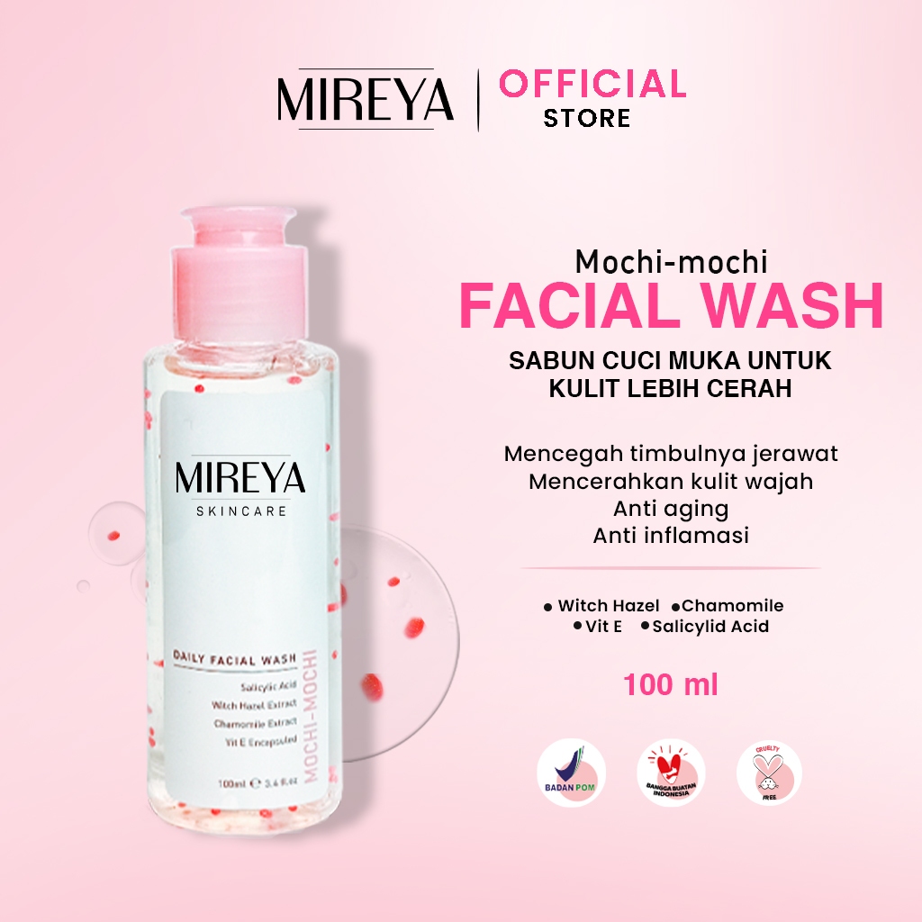 Jual Mireya Mochi - Mochi Daily Facial Wash Sabun Cuci Muka 100ml ...