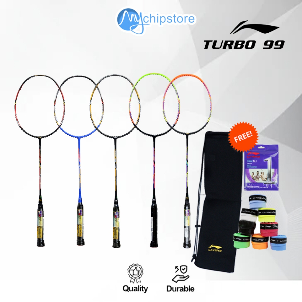 Jual Raket Bulutangkis Badminton ORIGINAL LINING TURBO 99 100% Original ...