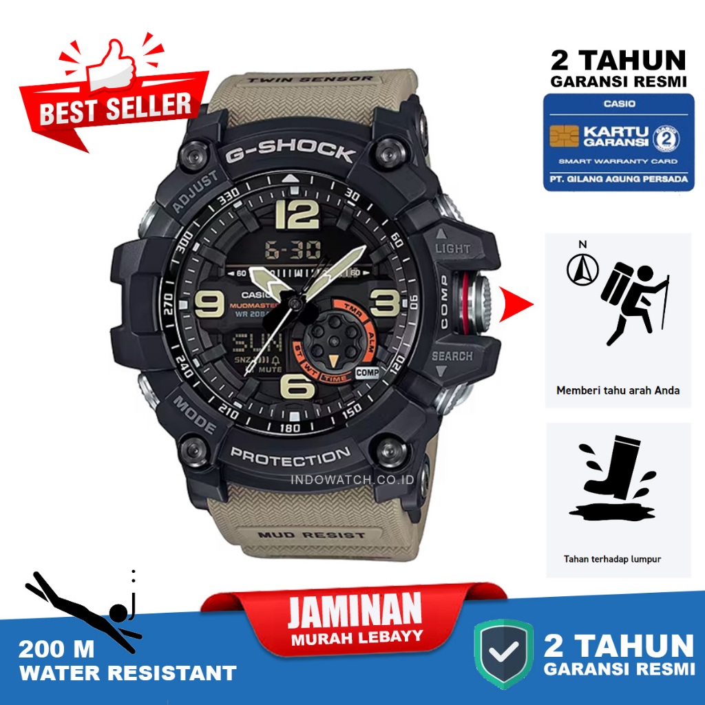 Jual Casio G-Shock GG-1000-1A5 mudmaster gg1000 gg 1000 original ...