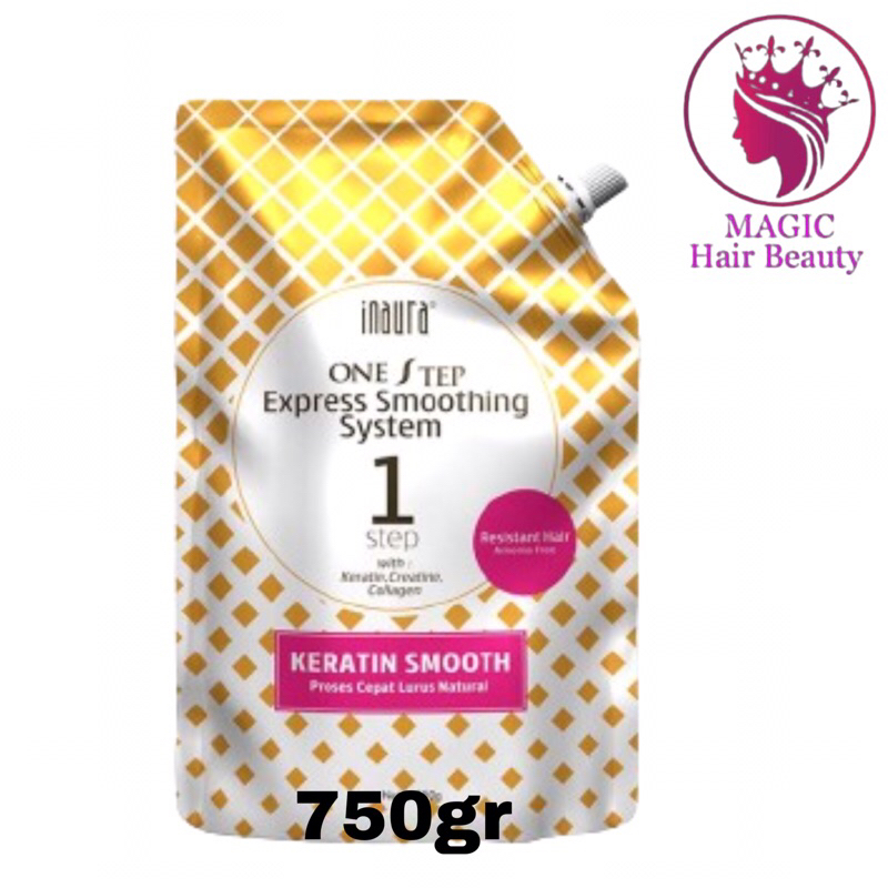 Jual INAURA ONE STEP EXPRESS SMOOTHING KERATIN 750ml | Shopee Indonesia