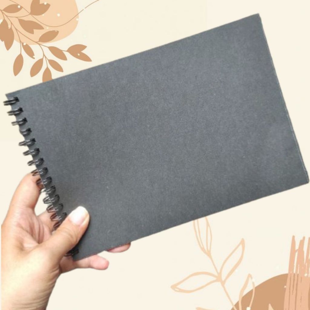 Jual Buku Scrapbook HITAM Journal Deco Vintage A5 Paperbook (20lembar ...