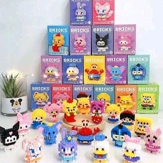 Jual BRICK - BRICKS - BRICK DONAT - Mainan Anak Balok Susun Karakter ...