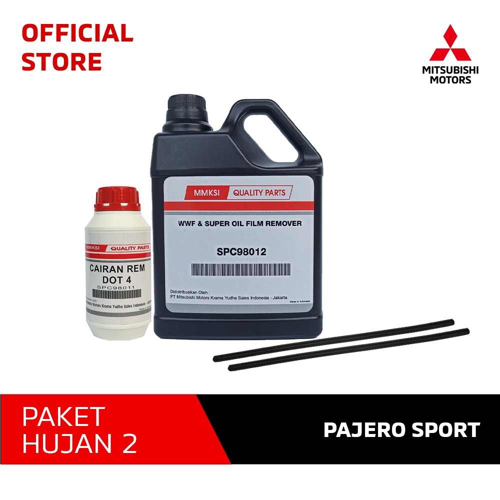 Jual Paket Hujan 2 (Karet Wiper, Air Wiper, Minyak Rem) Pajero Sport ...