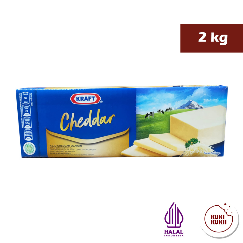 Jual Keju KRAFT Cheddar 2kg | KRAFT Cheddar cheese 2 kg | Shopee Indonesia