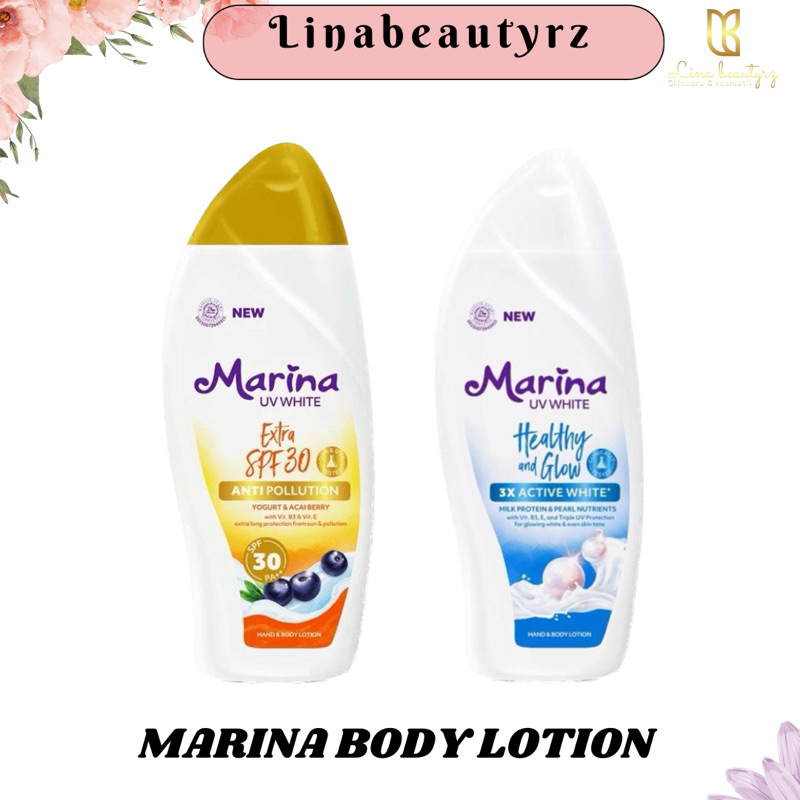 Jual Marina Uv White Body Lotion | Marina Spf | Shopee Indonesia