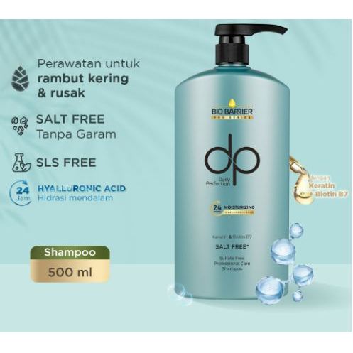 Jual DP Daily Perfection Bio Barrier Shampoo 500ml/Salt Free Shampo SLS ...