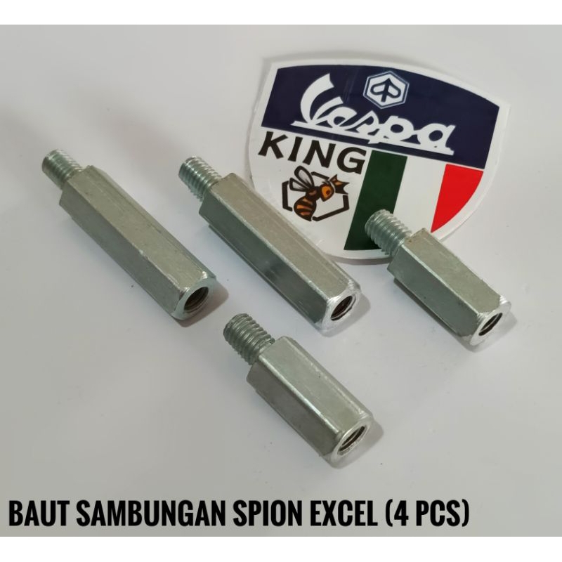 Jual baut mur sambungan spion vespa excel set | Shopee Indonesia