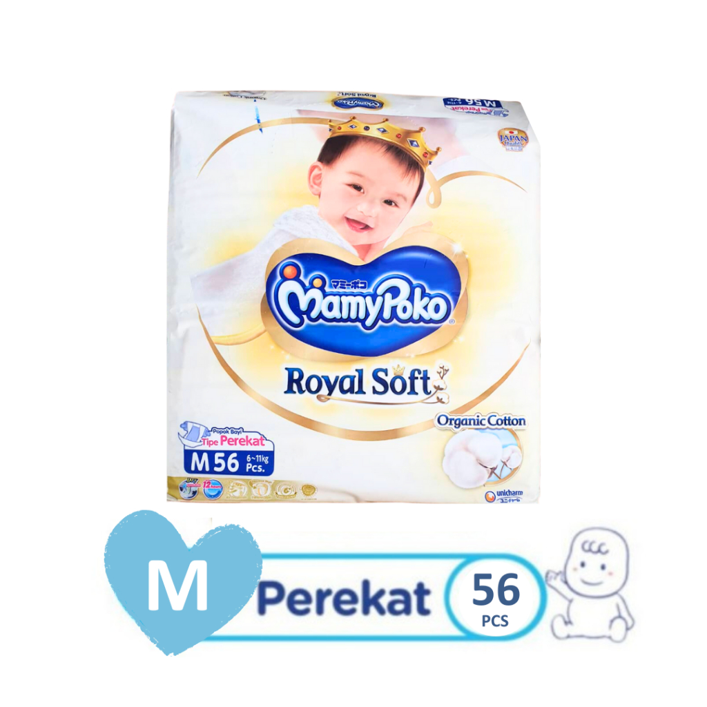 Jual MAMYPOKO ROYAL SOFT EXTRA DRY M 56 POPOK PEREKAT BAYI ANAK MAMY ...