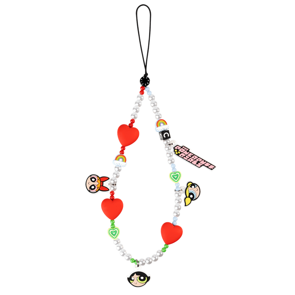 Jual High version CASETIFY Phone Charm chain handmade pearl beaded ...