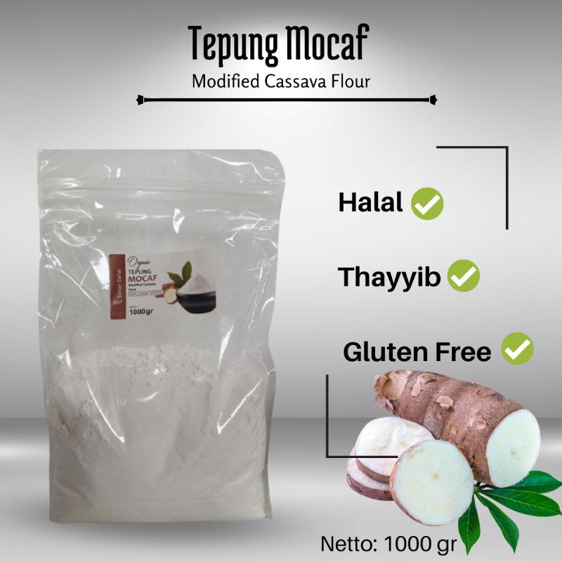 Jual 1 kg Tepung Mocaf (gluten free) | Modified Cassava Flour | Shopee ...
