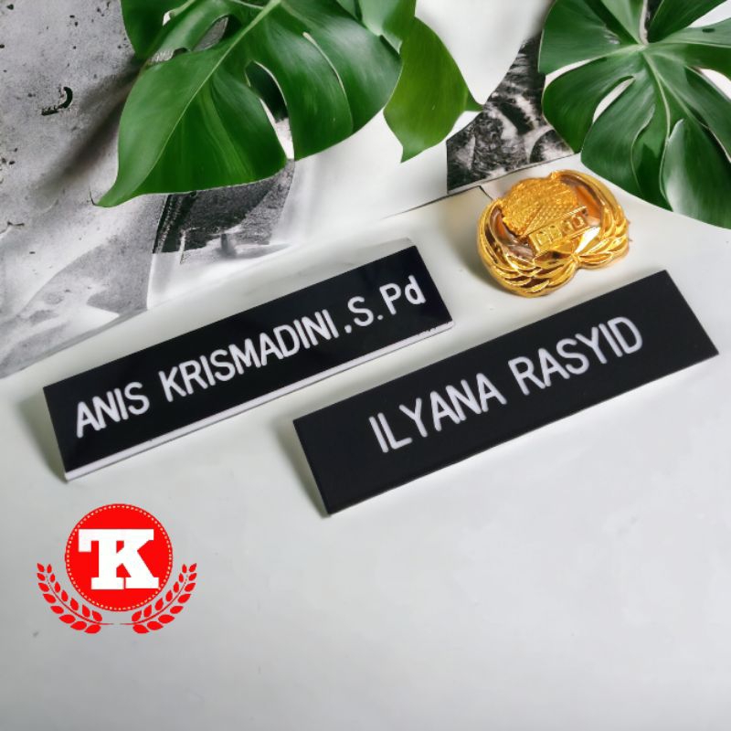 Jual Papan Nama Dada Grafir Papan Nama Dada Plus Pin Korpri Kuningan ...