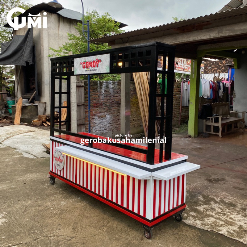 Jual Gerobak booth jepang kekinian | gerobak minuman | gerobak es teh ...