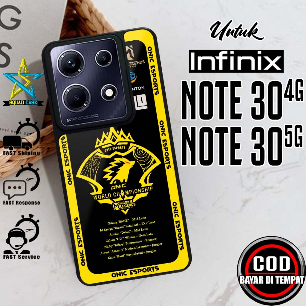 Jual Case INFINIX NOTE 30 4G NOTE 30 5G Casing terbaru Squad Case motif ...