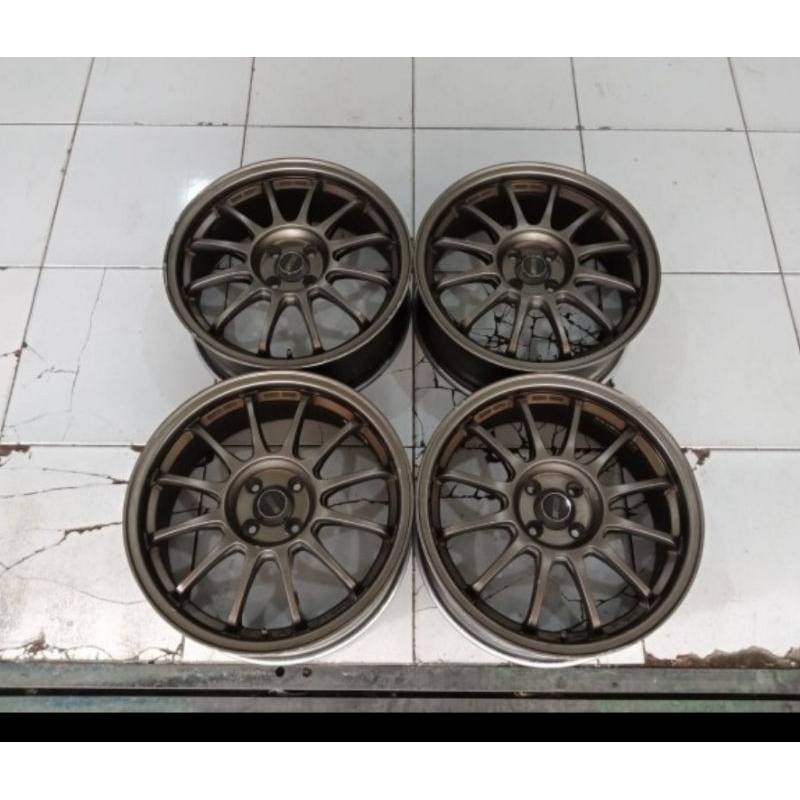 Jual Velg SSR type F ring 17x7 pcd 4c100 et 42 bronze cocok jazz,brio,yaris,datsun,dll | Shopee ...