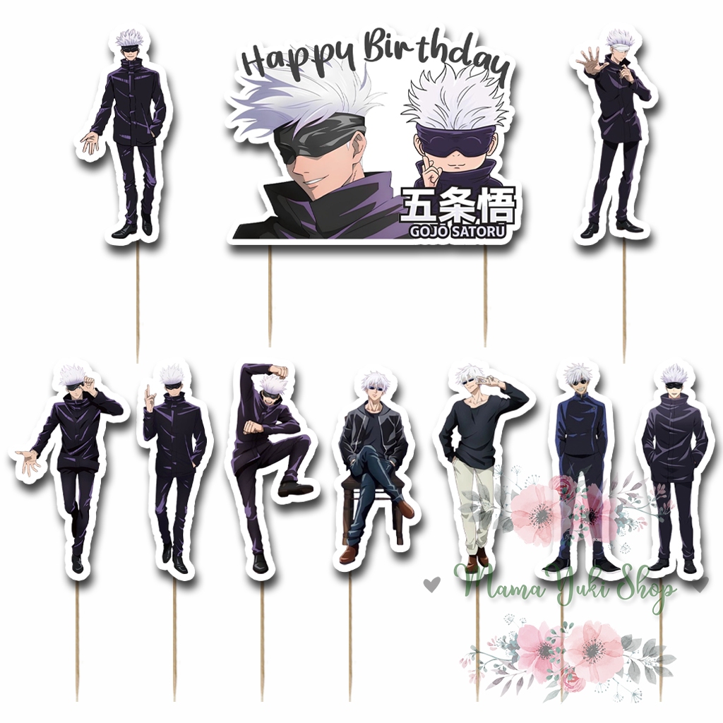 Jual Topper Cake Hiasan Kue Ulang Tahun Anak motif Anime Manga JUJUTSU ...
