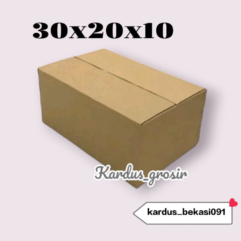 Jual kardus box packing 30x20x10 | Shopee Indonesia