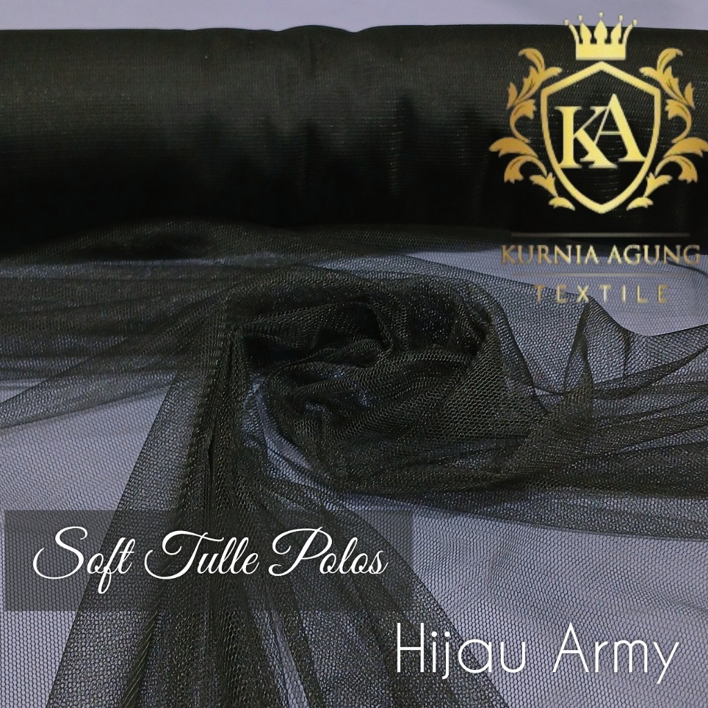 Jual Soft Tulle Premium Kain Tile Polos Halus Jatuh Meteran Bahan Gamis ...