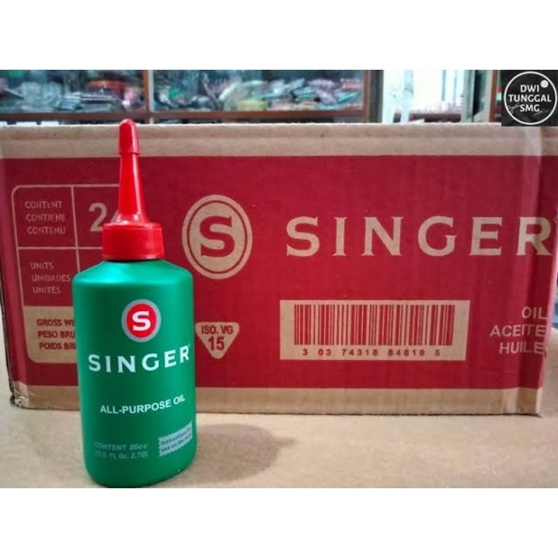 Jual [1 Box isi 24 Botol] | Minyak Singer 80 ml Original | Oli Mesin ...