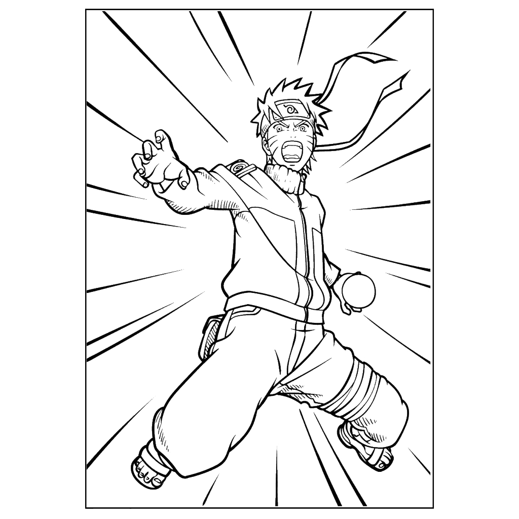 Jual Kertas Gambar Mewarnai Tema Naruto | Kertas Mewarnai | Murah ...