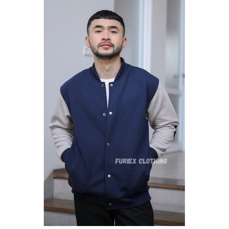 Jual JAKET VARSITY PRIA | JAKET BOMBER ELBOW POLOS TEKSTUR ZIGZAG ... Jual JAKET VARSITY PRIA | JAKET BOMBER ELBOW POLOS TEKSTUR ZIGZAG ...