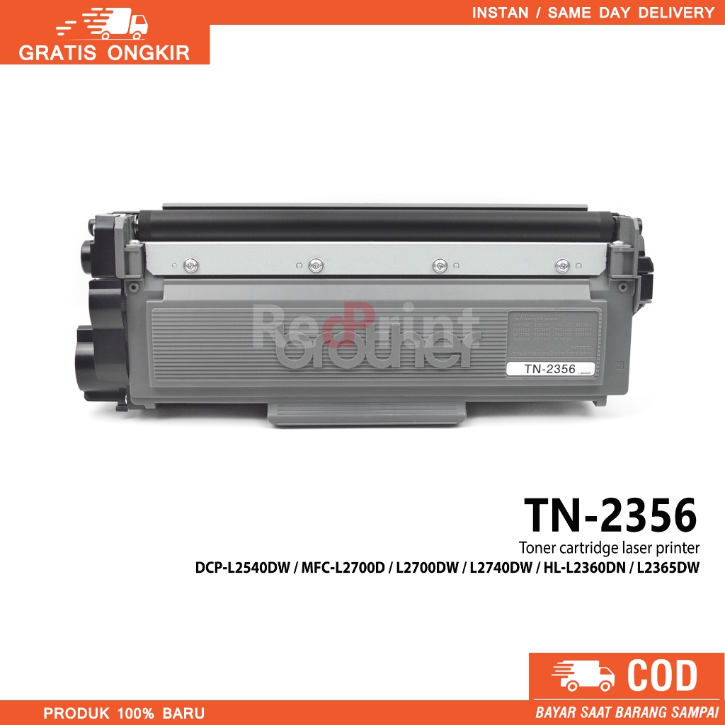 Jual Toner Cartridge TN 2356 untuk printer brother HL-L2360DN, L2365DW ...