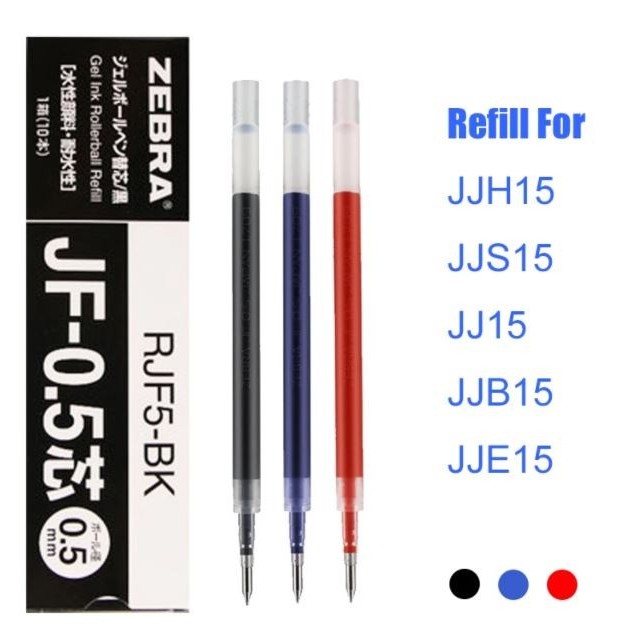 Jual REFILL / ISI PEN PULPEN GEL ZEBRA SARASA JF 0.5 /0.7mm - 0.5, Hitam | Shopee Indonesia