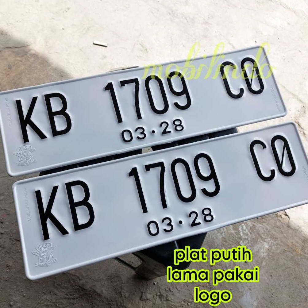 Jual Kirim Sekarang.. Plat nomor mobil Hitam Putih Baru Dan Pelat Nomer ...