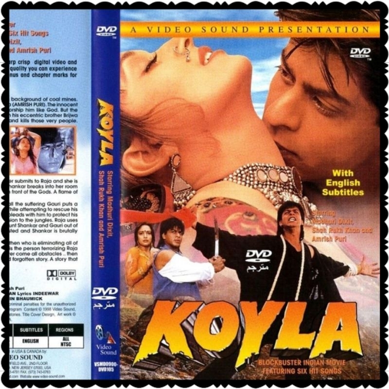 Jual KASET FILM KOYLA-FILM SHAHRUKH KHAN-KASET FILM SHARUK KHAN-KASET FILM INDIA SHAHRUL KHAN ...